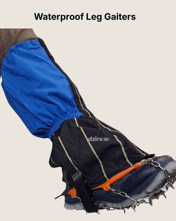 Waterproof Leg Gaiters for Hiking & Trekking | Adjustable Boot Gaiters ...